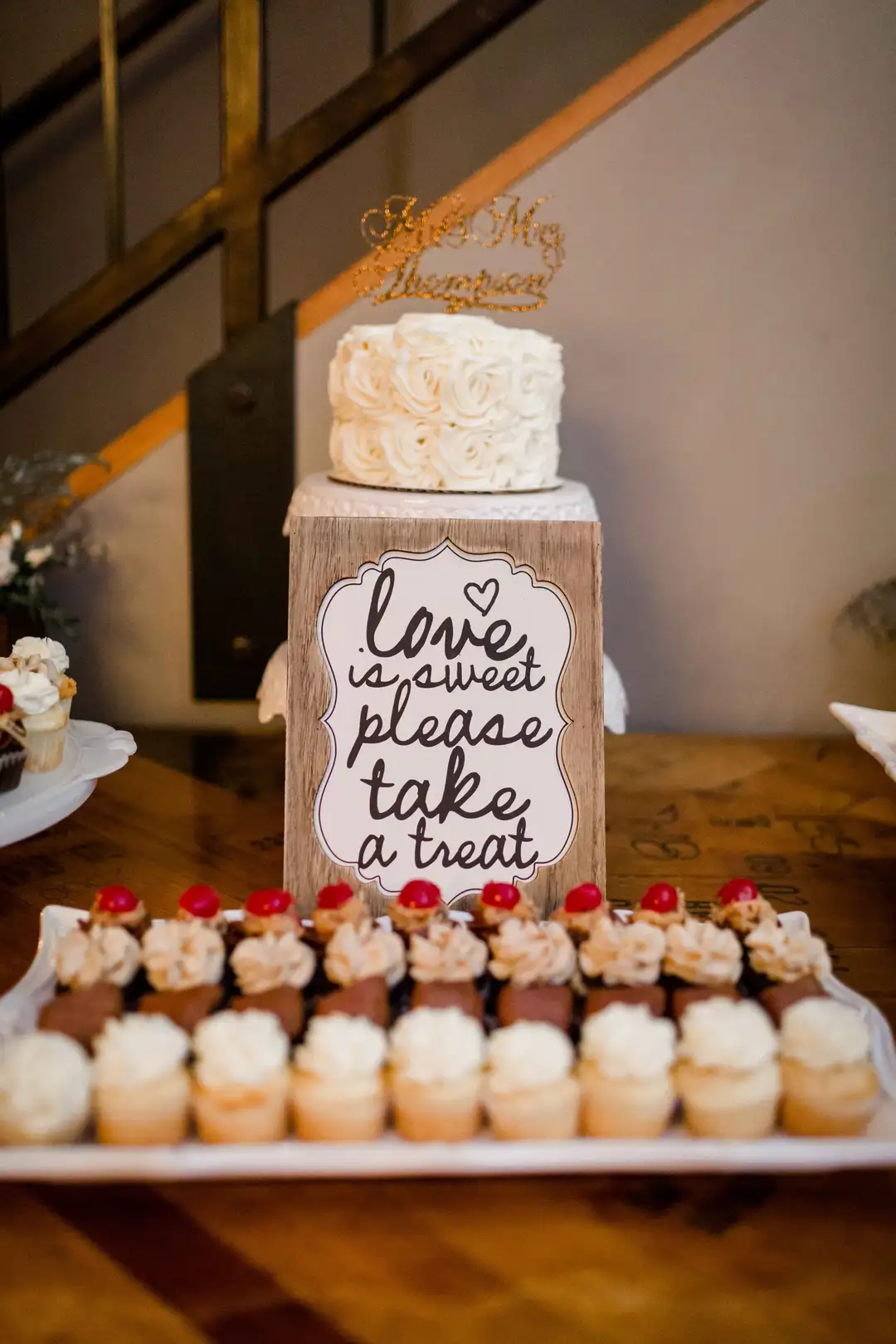 Custom Dessert Table Sign, Cupcakes, Cake