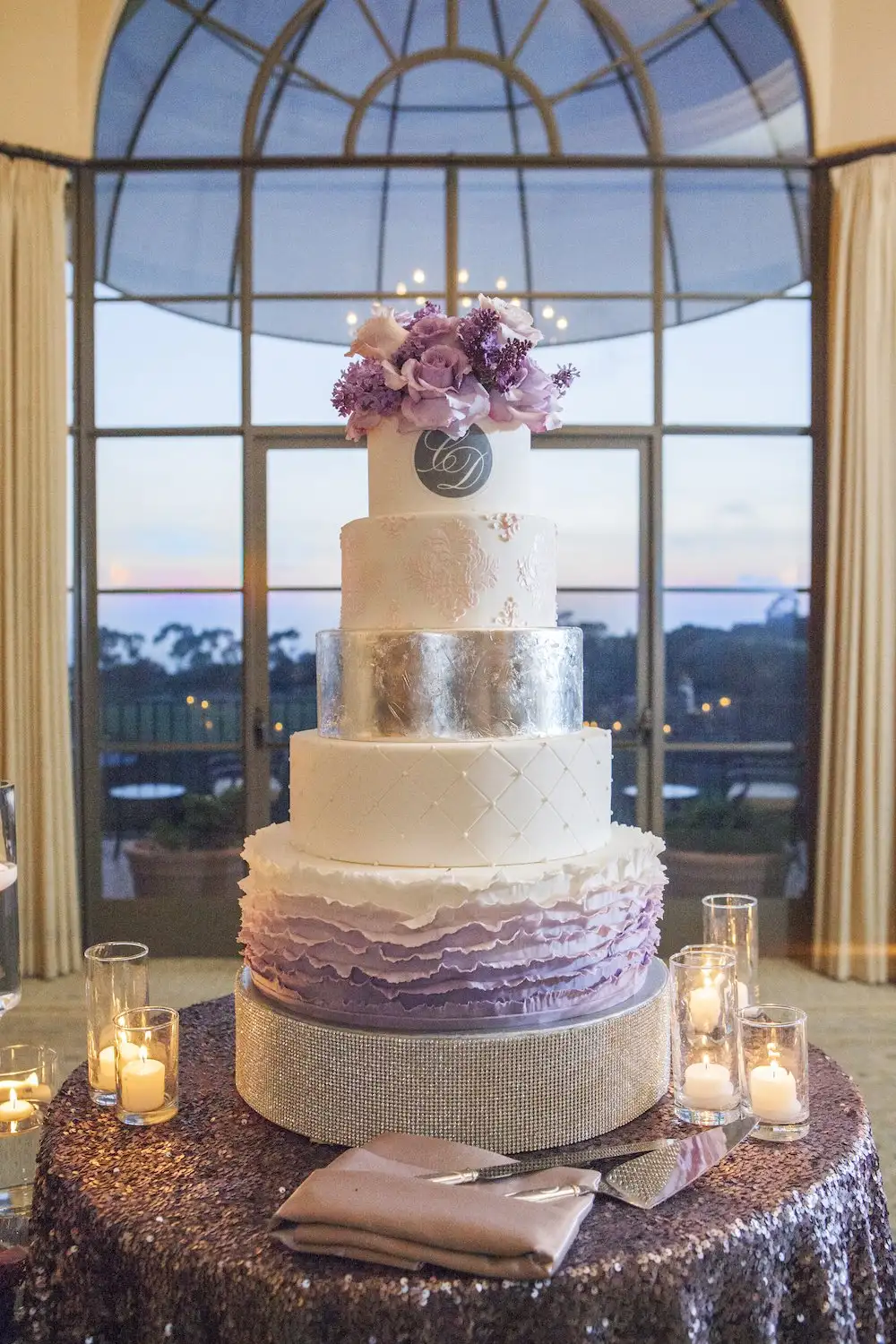 Violet Wedding Cake