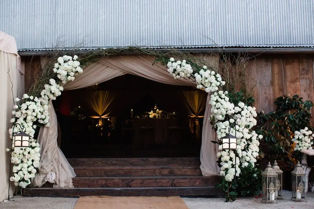 Rustic Reception Entrance