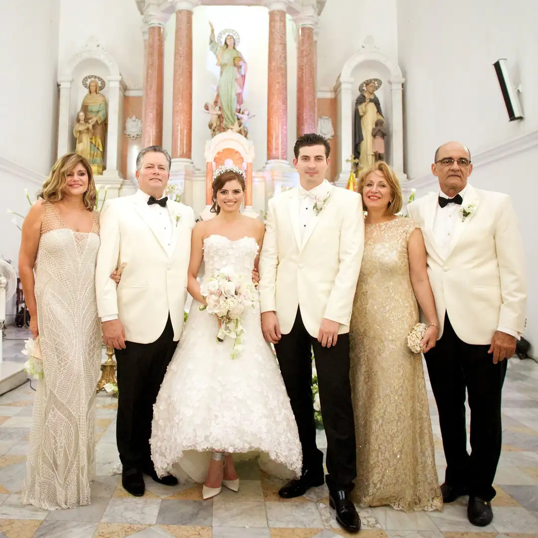 Desinger Francesca Miranda's Daughter Daniella with Groom and Parents