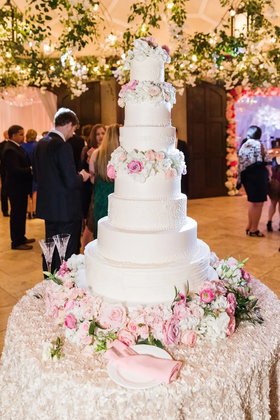 Towering Seven-Tier Cake