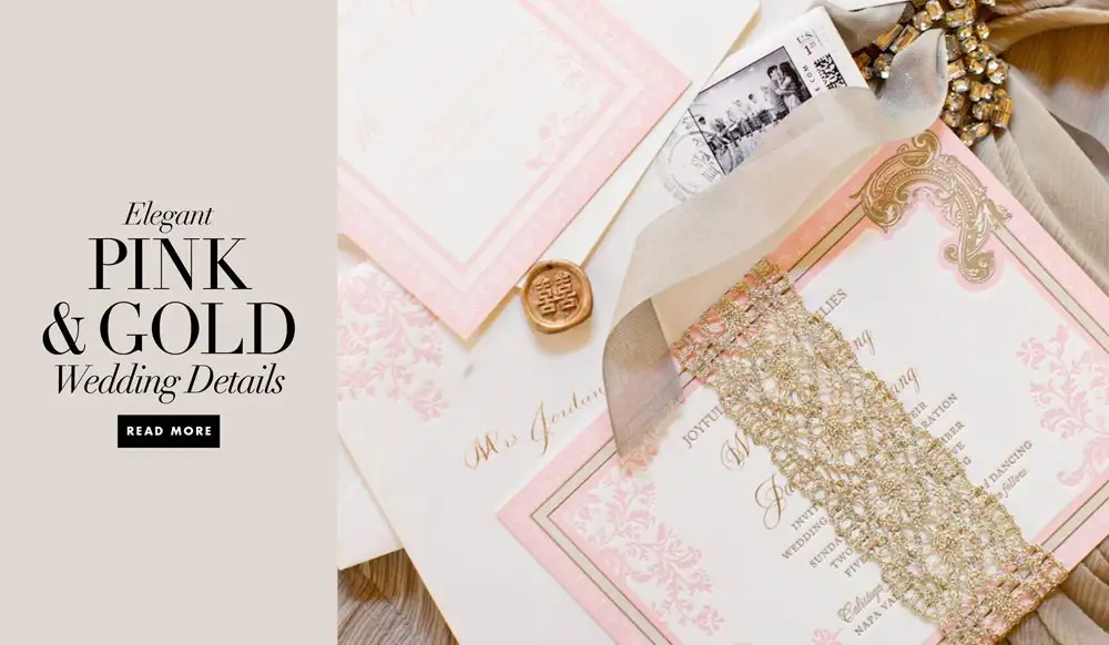 Pink and Gold Wedding Ideas for Your Ceremony & Reception