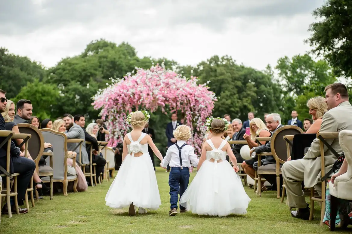 Two Flower Girls & One Ring Bearer