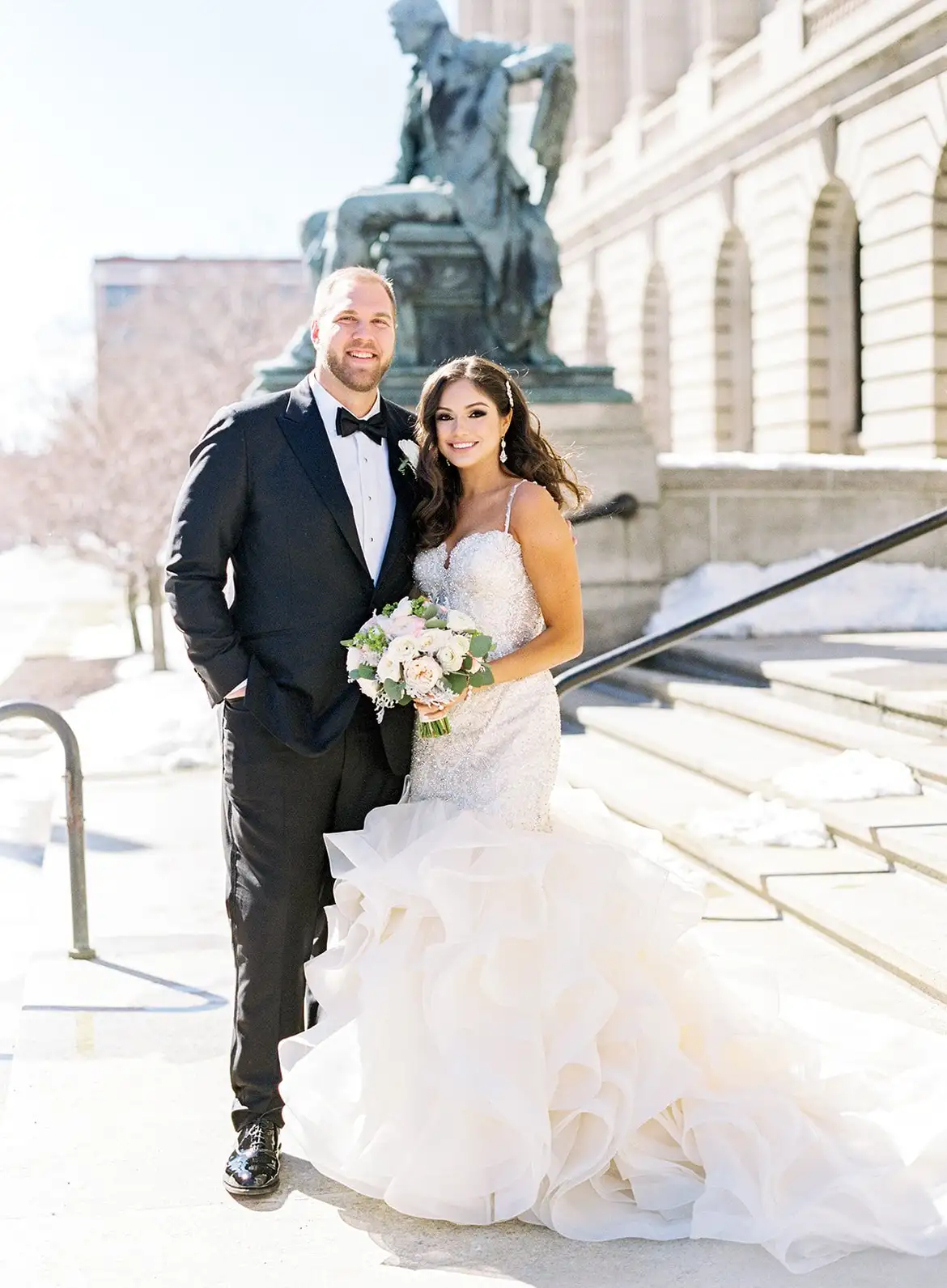 Real Wedding of Brooke Squires + Mitchell Schwartz - Inside Weddings