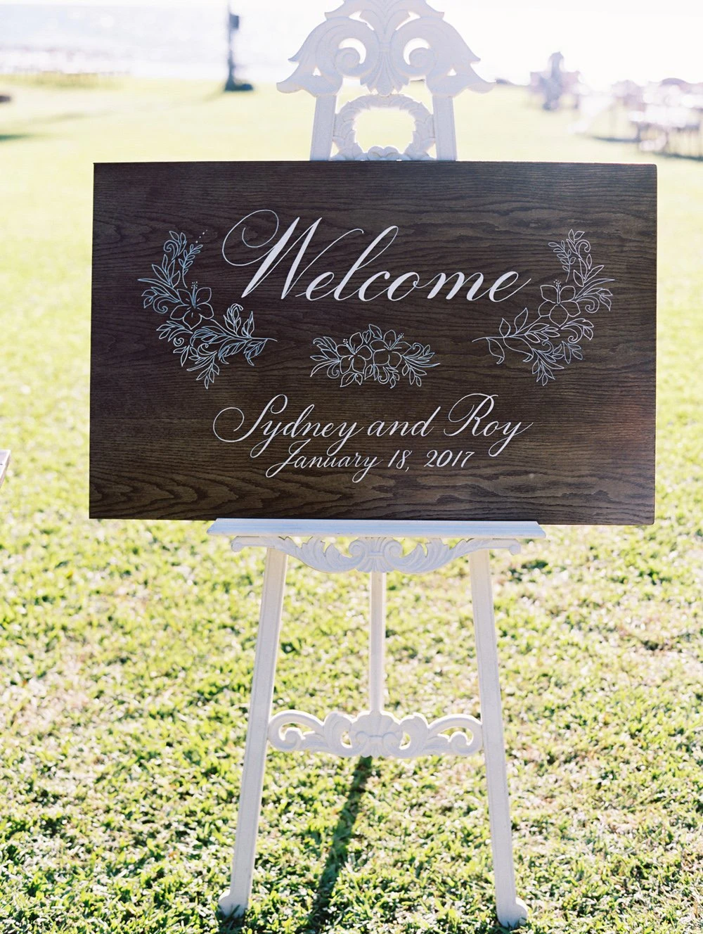 Wooden Welcome Sign