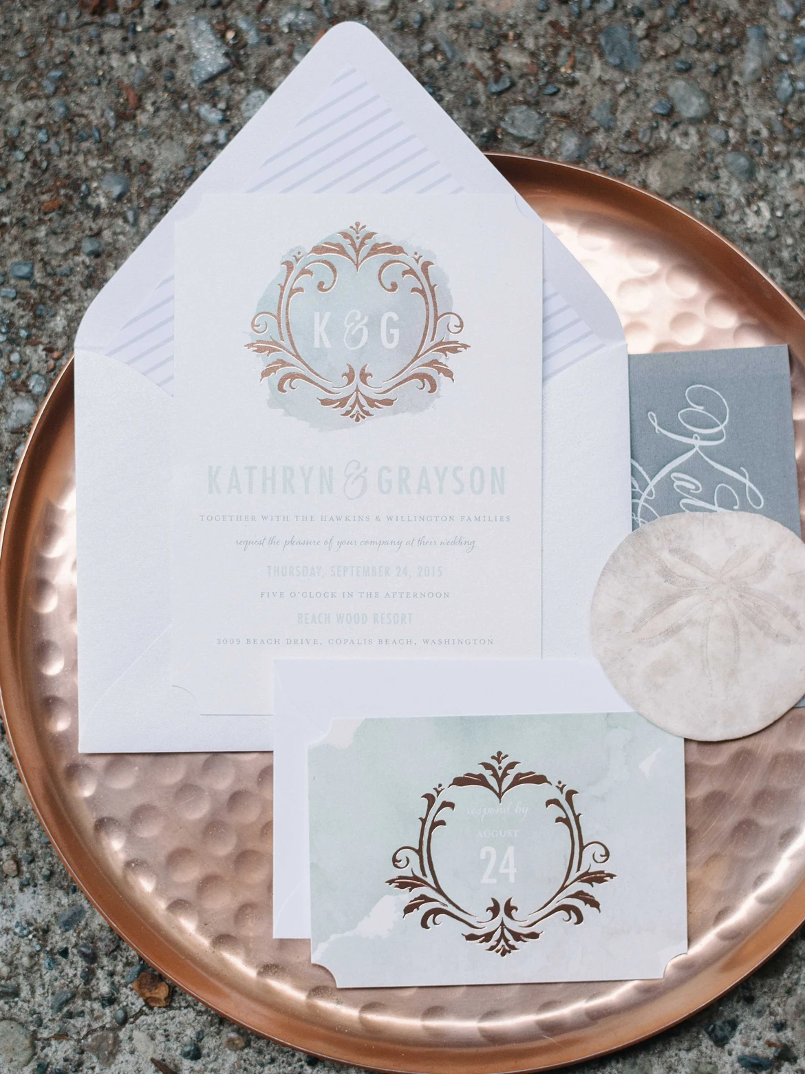 Rustic Understated Coastal Styled Shoot With Muted Blue Palette