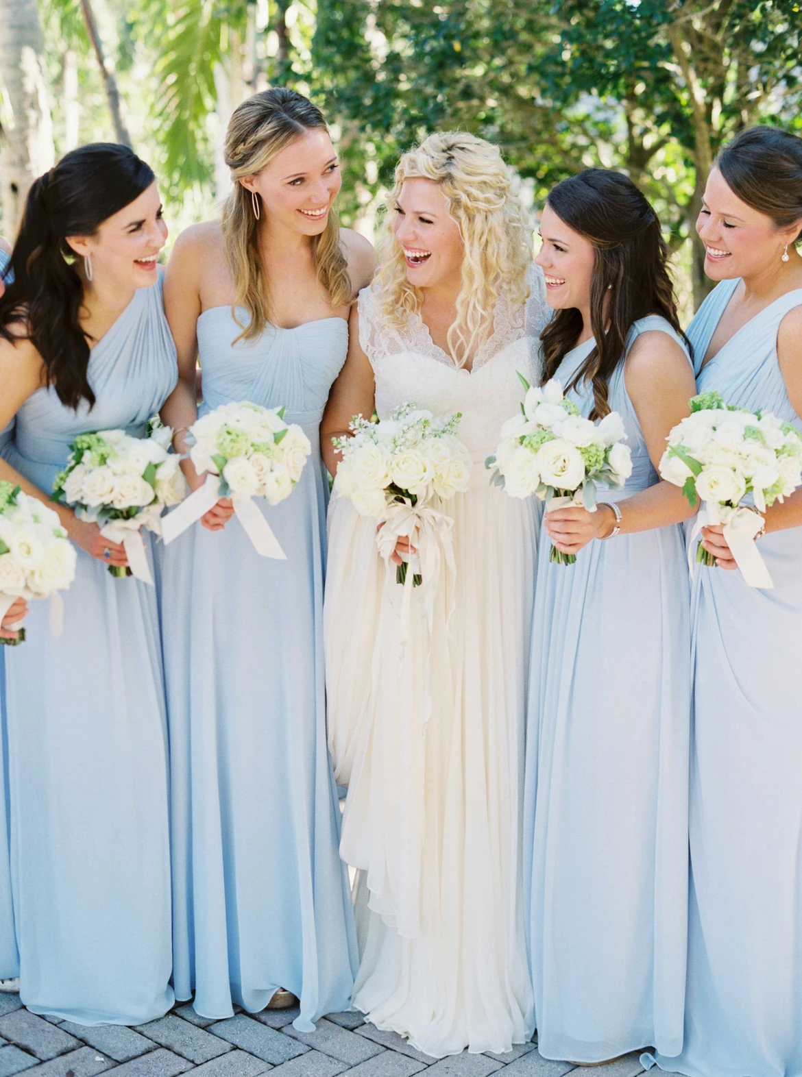 Seaside Island Destination Wedding with Blue & White Décor - Inside ...