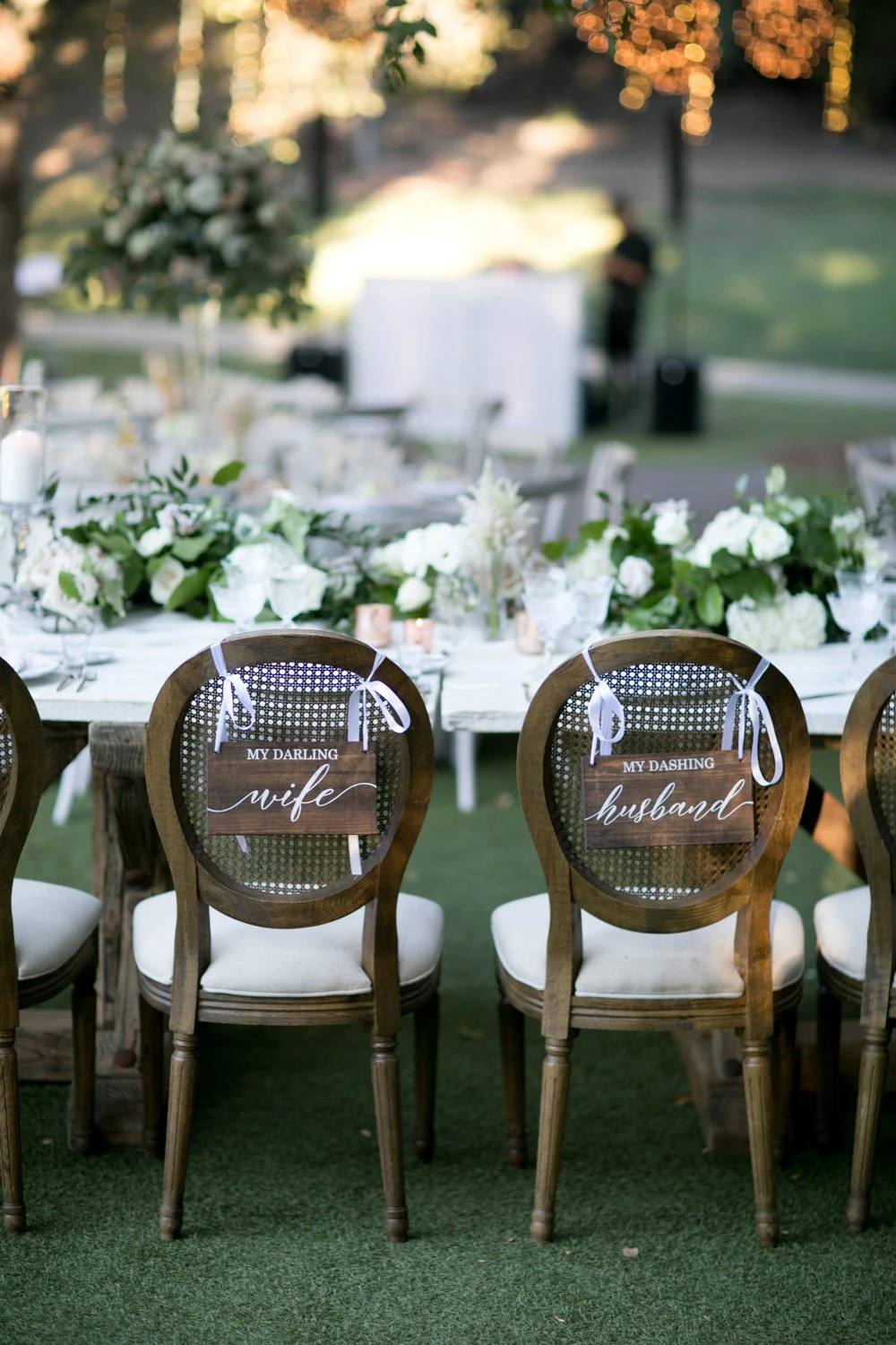 Wooden Husband and Wife Signs