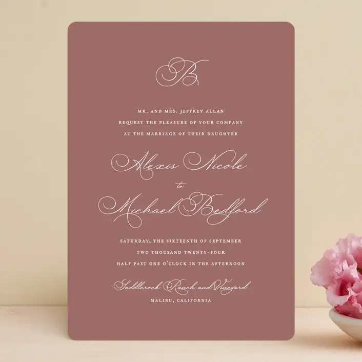 25+ Traditional Wedding Invitations for Classic Weddings