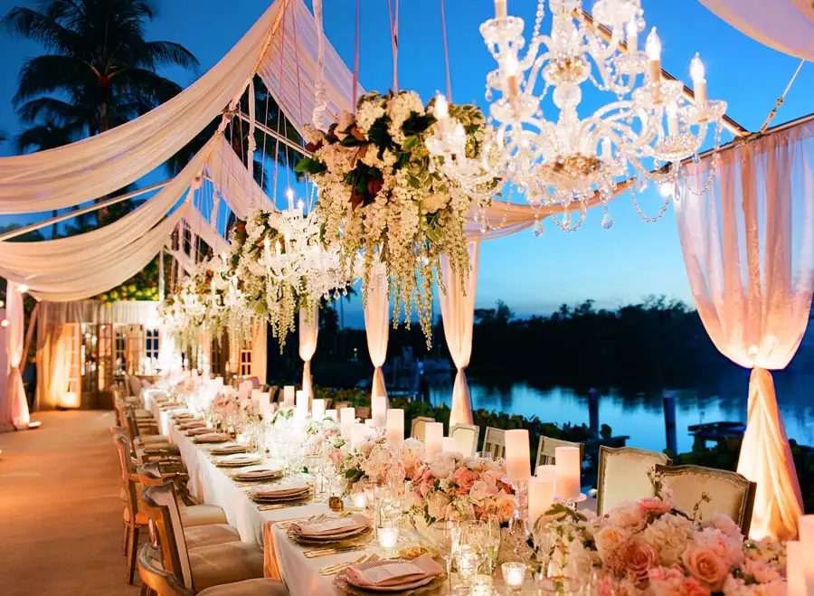 The Prettiest Non-Tented Outdoor Wedding Receptions