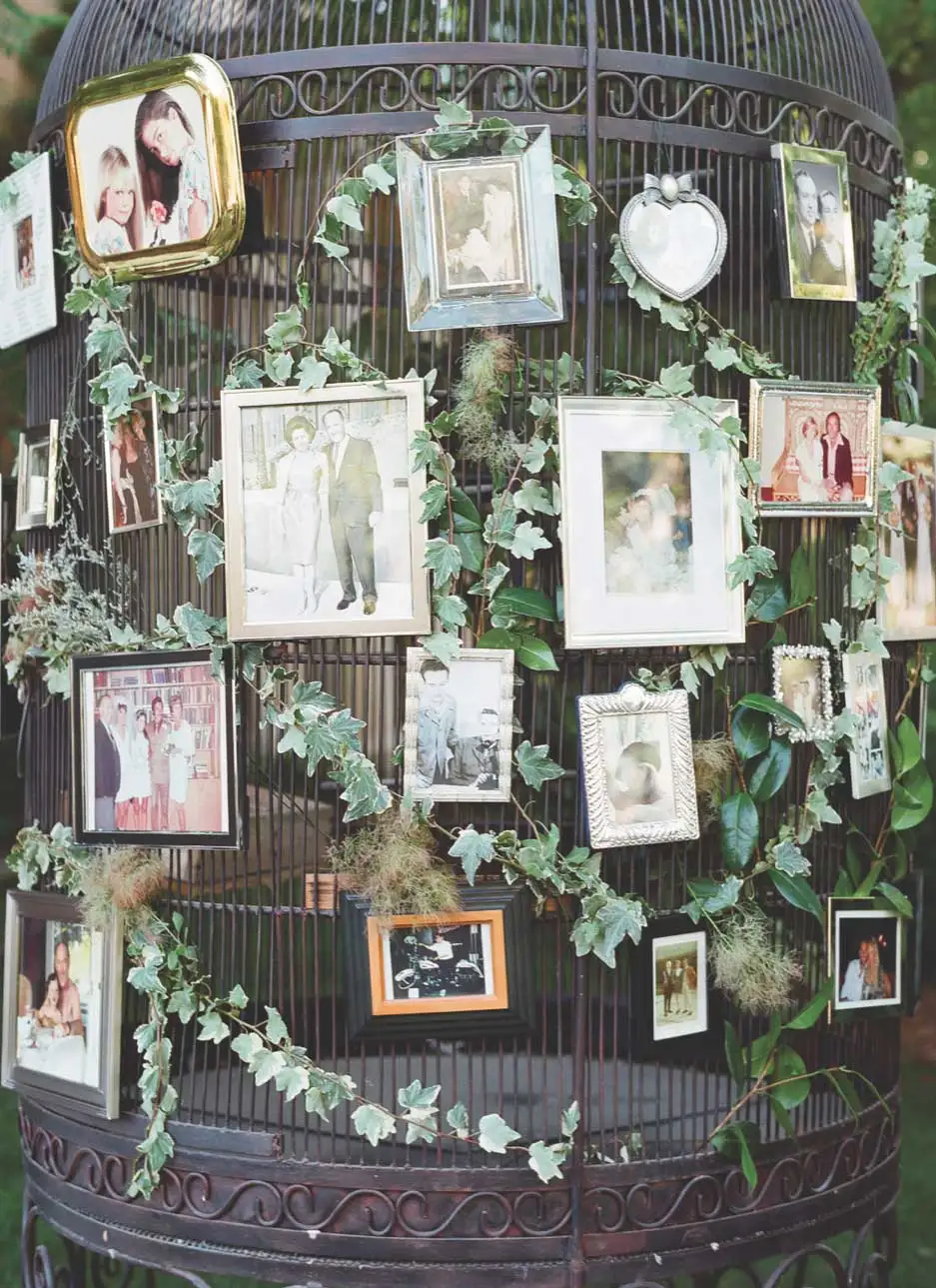 How to Include Family Photos in Your Wedding Décor