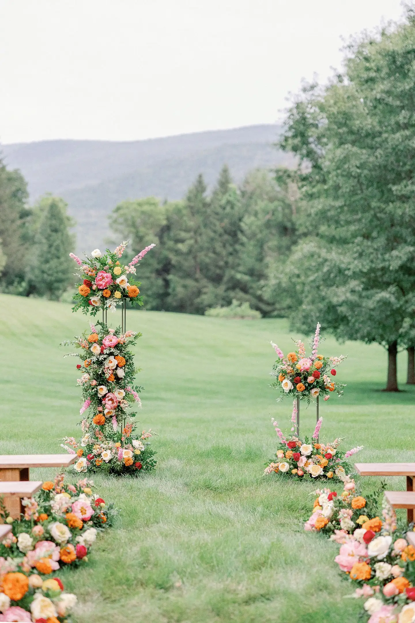 Colorful "Summer Citrus" Wedding Inspiration in Vermont