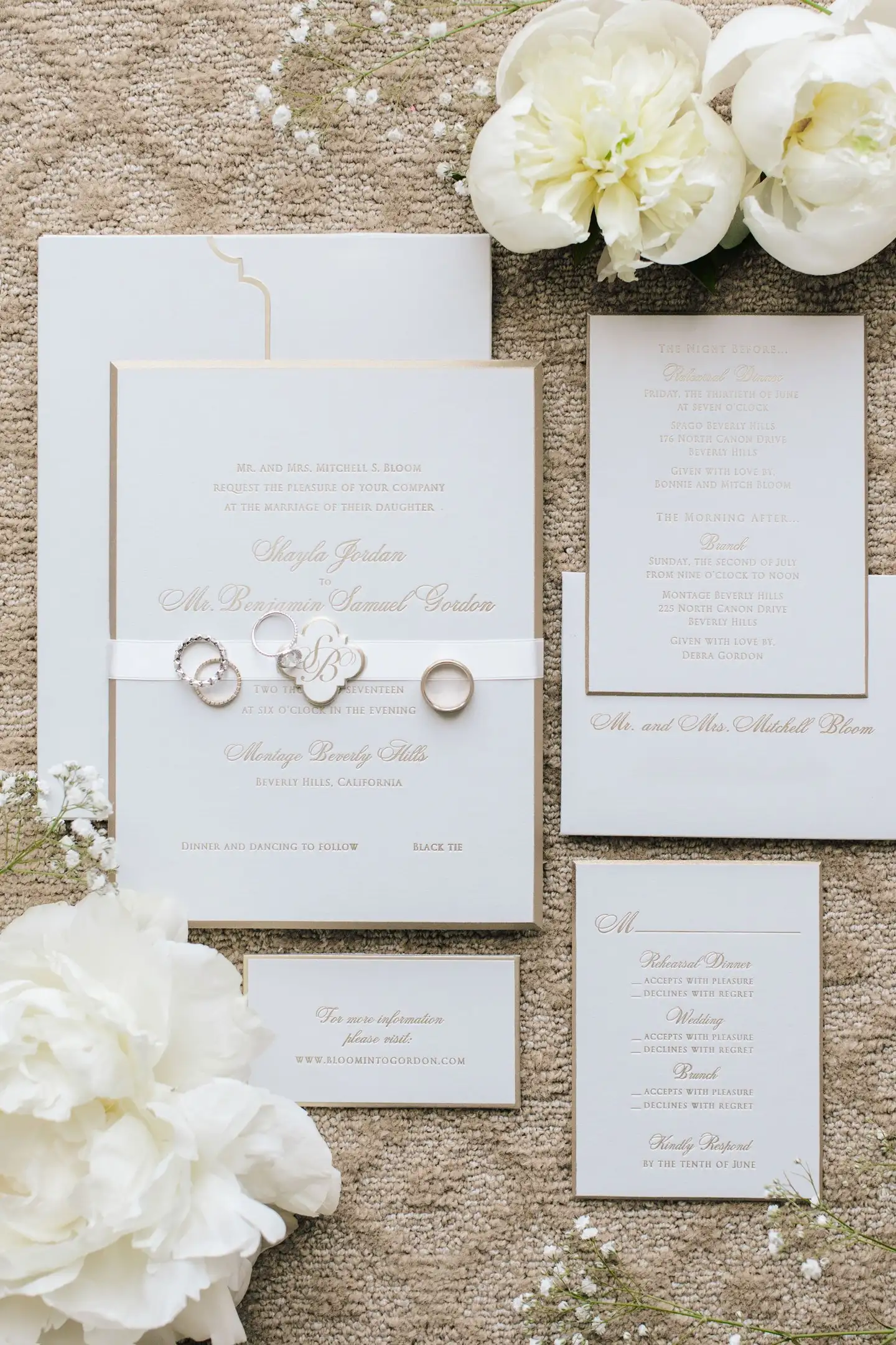 Luxury Wedding with Romantic White Color Palette in Beverly Hills ...