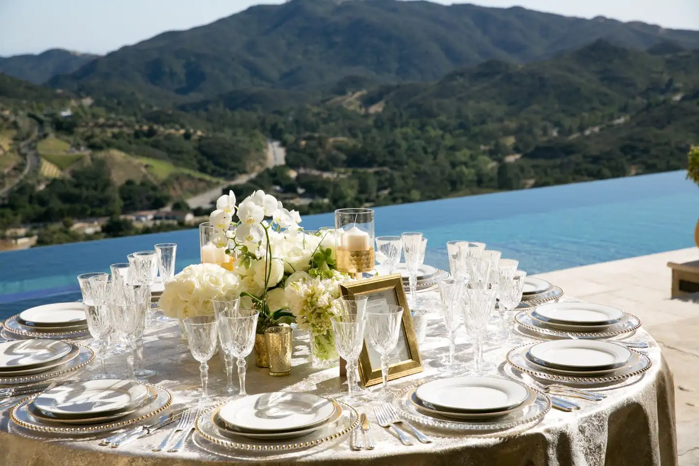 Reception Table by Infinity Pool