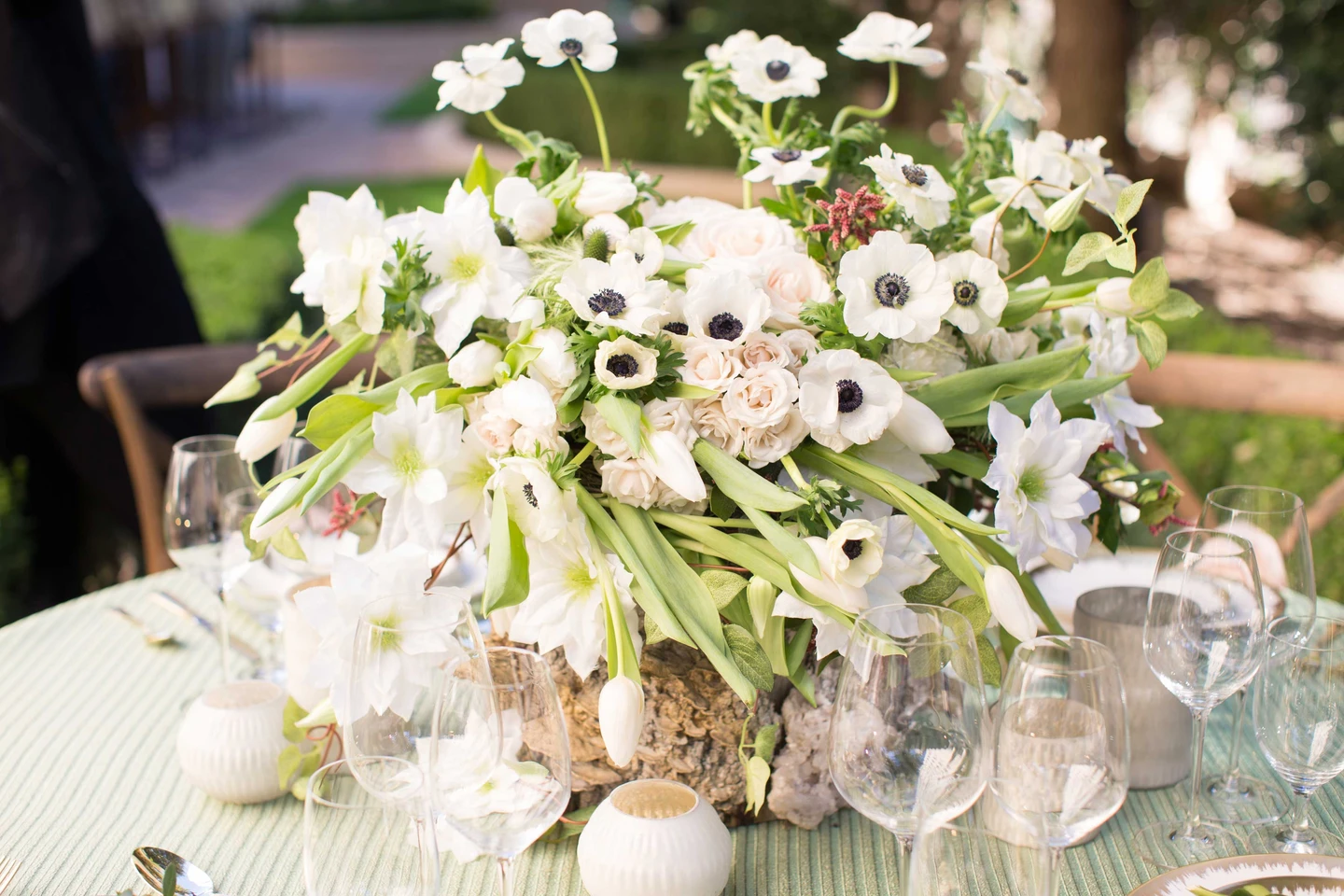 wedding centrepieces rustic
