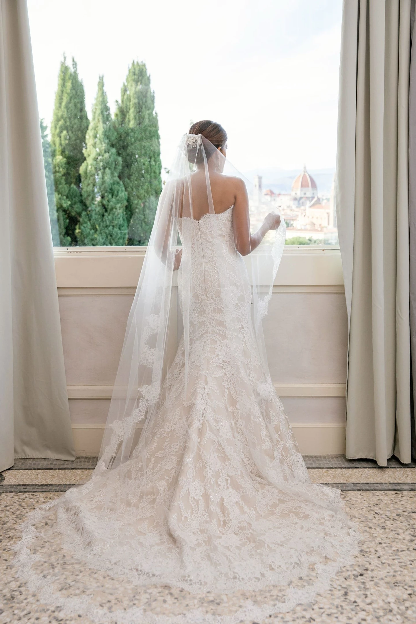 Romantic Fall Wedding Overlooking the Duomo in Florence, Italy