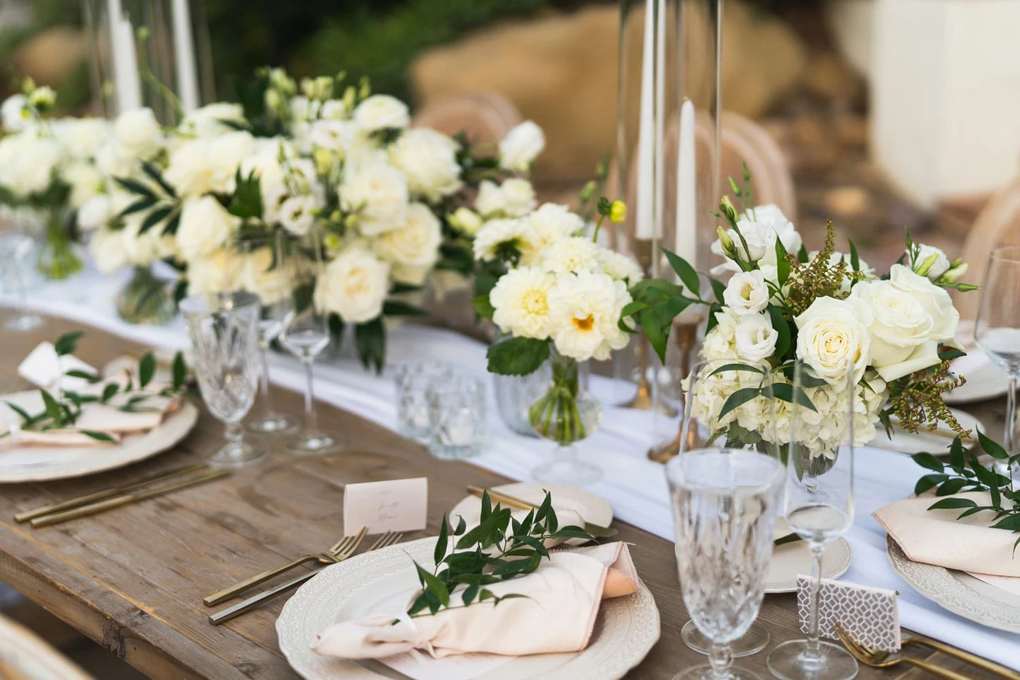 An Outdoor Wedding with a Natural, Neutral Design in California
