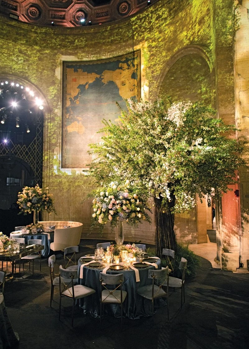 forest wedding theme indoor