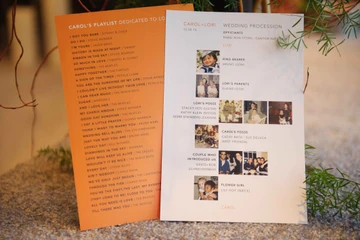 Ceremony Playlist & Processional Cards