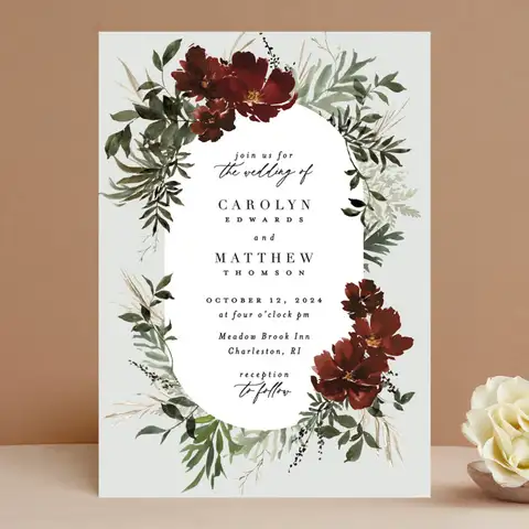 25+ Fall Wedding Invitations for Autumn Weddings