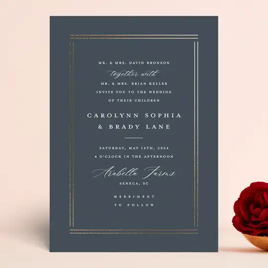 25+ Traditional Wedding Invitations for Classic Weddings