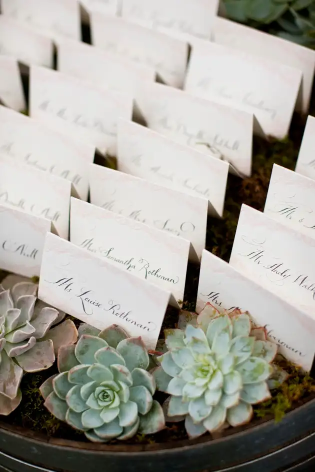 Set the Stage for Your Reception Seating Cards