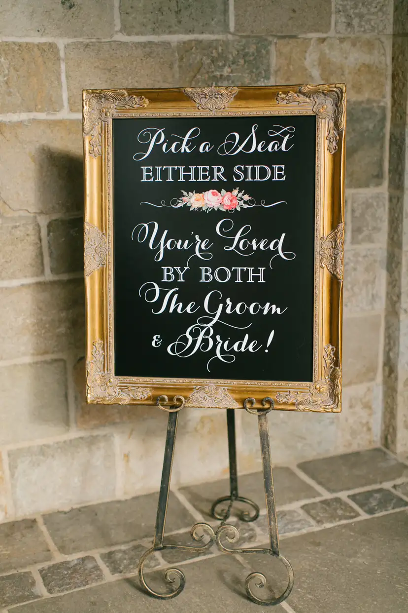 How to Use Fun Signage on Your Wedding Day