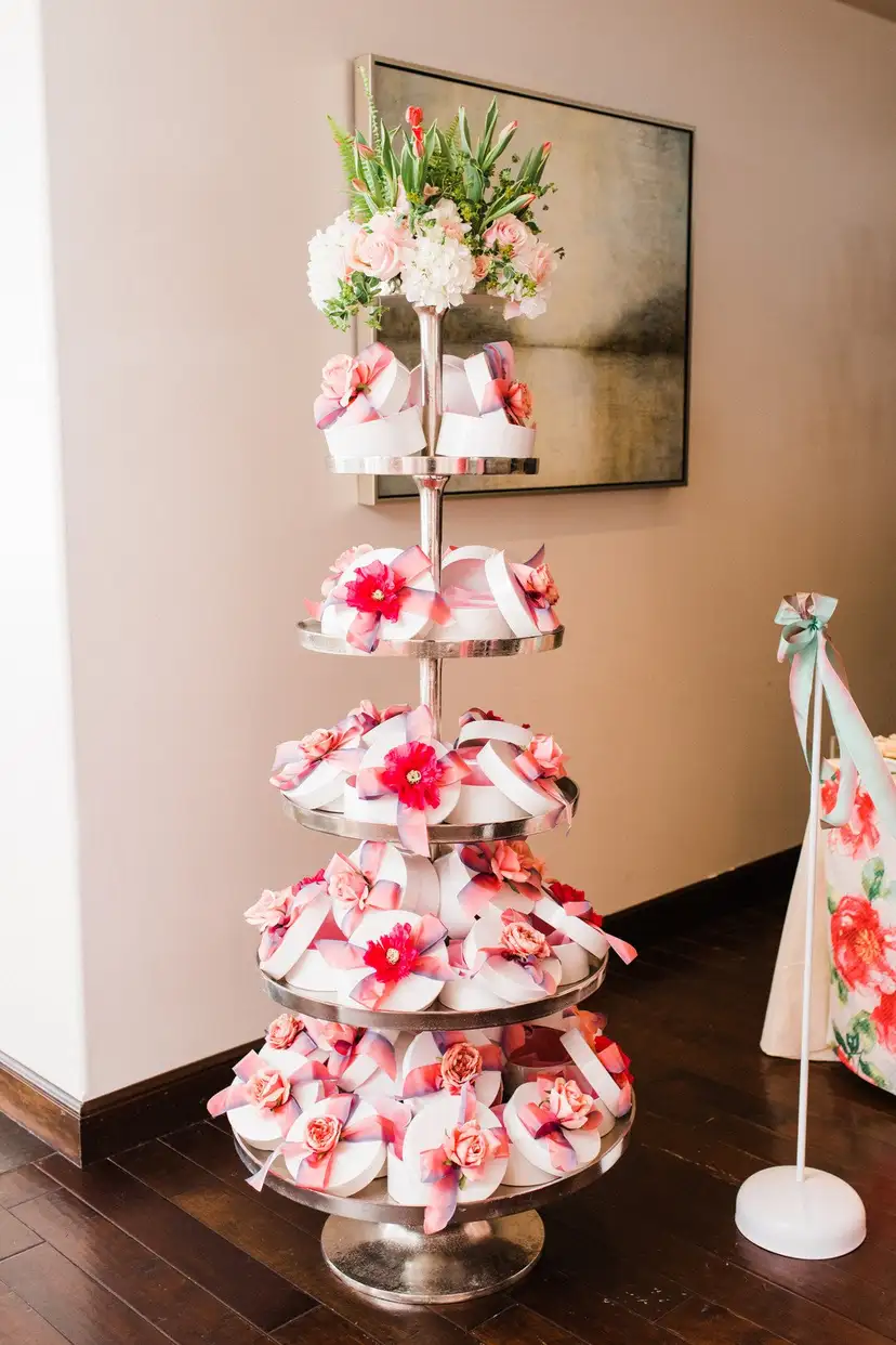 Hat Boxes with Florals