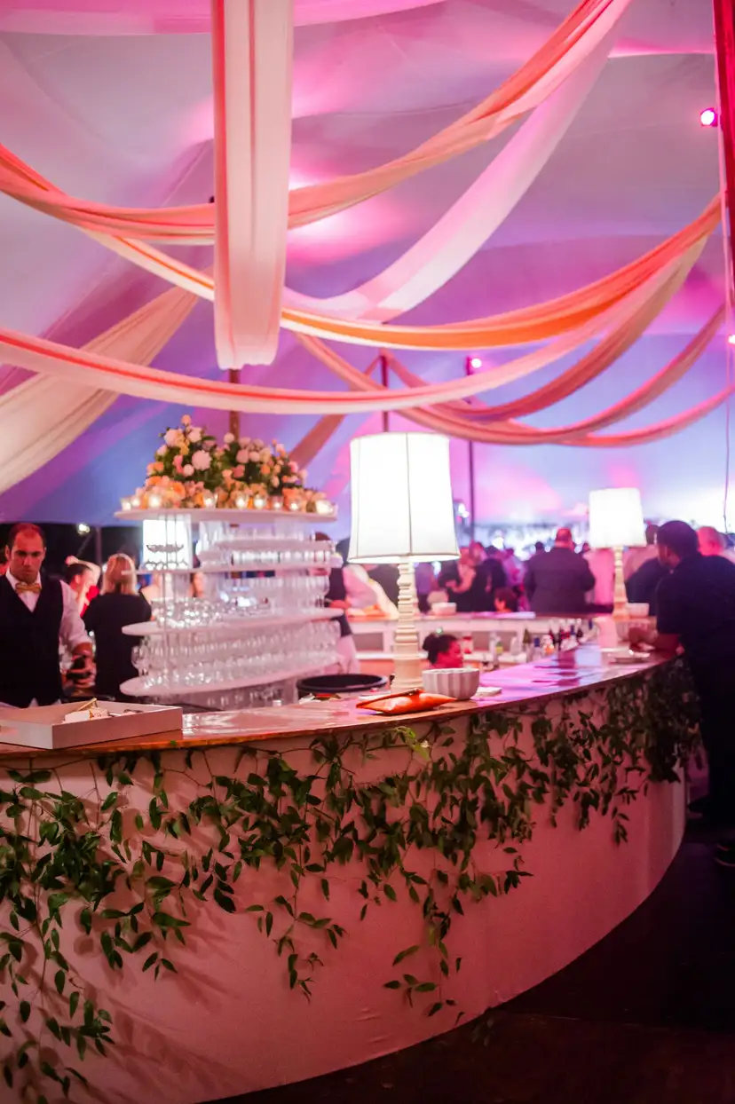 After-Party Lighting at Reception