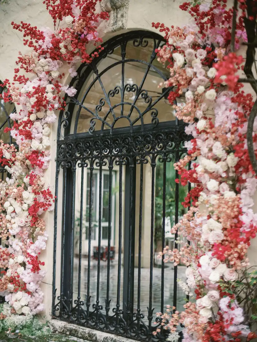 Pretty-in-Pink Spring Wedding at a Spanish-Style Villa in Miami
