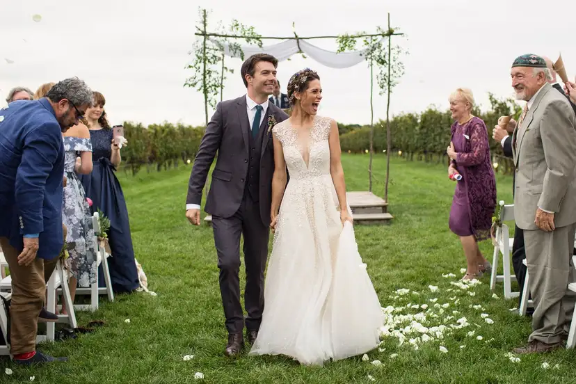 Real Wedding of Lyndsy Fonseca + Noah Bean - Inside Weddings