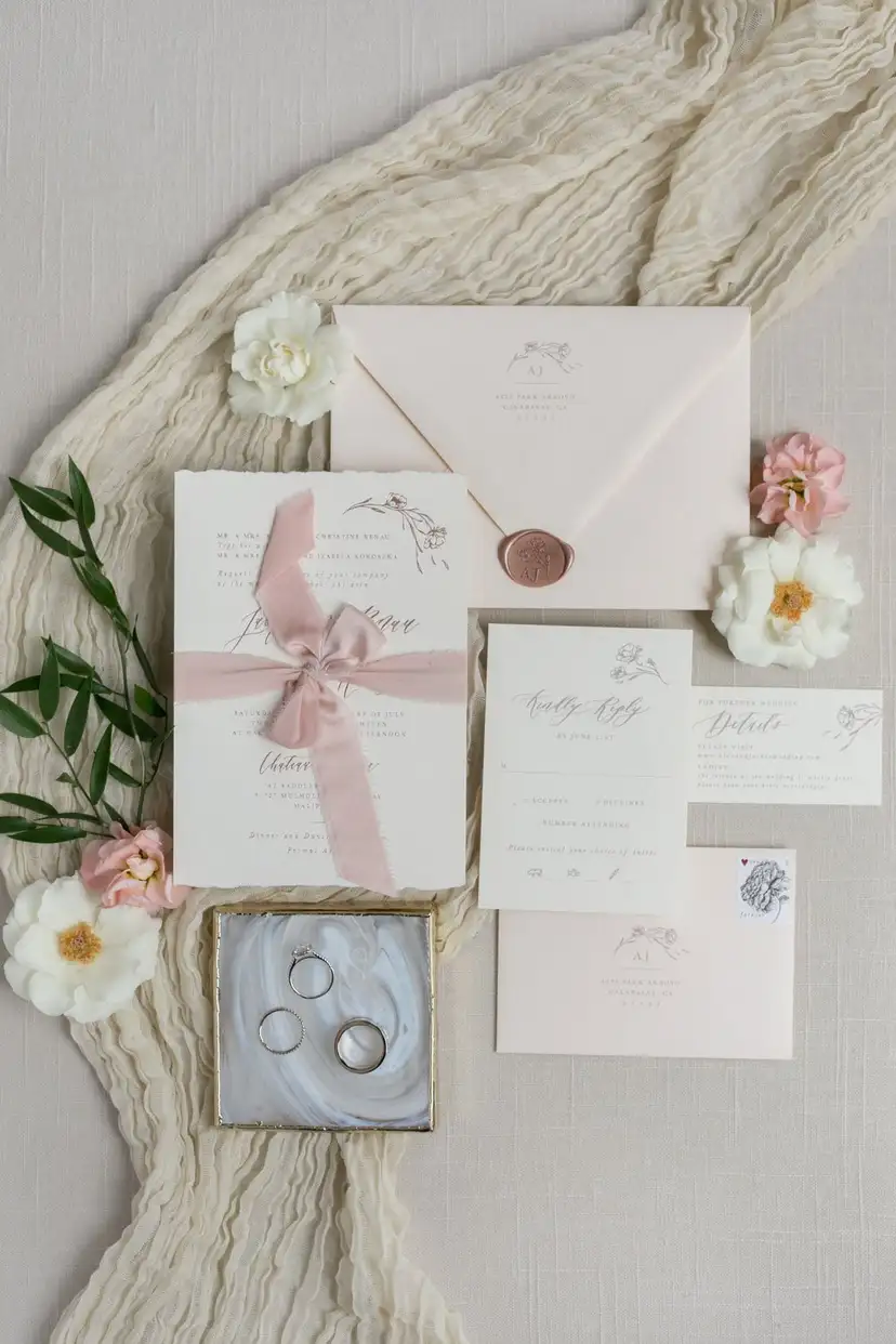 Soft Pink Invitation Suite