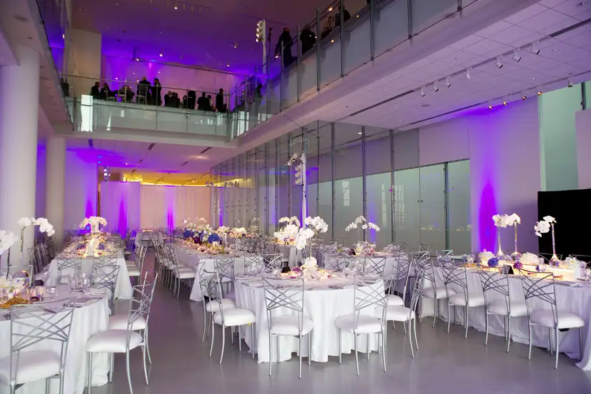 Reception Décor Photos - Contemporary Two-Level Reception Space ...